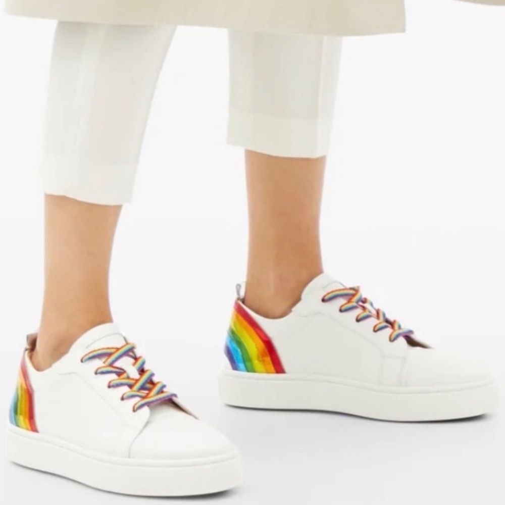 Christian Louboutin Arkenspeed Rainbow Sneakers Size … - Gem